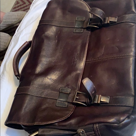 Kenneth Cole | Accessories | Used Kenneth Cole Leather Briefcase Brown ...